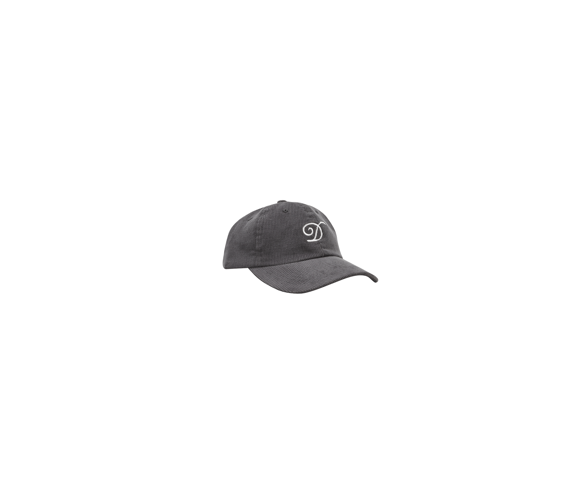 Cursive Corduroy Dad Hat in Dark Grey | Disturb Epic Apparel